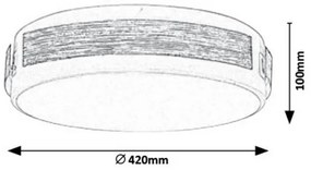 Rabalux 5646 - LED Stmívatelné stropní svítidlo SALMA LED/24W/230V
