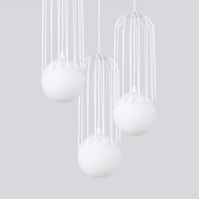 Sollux Lighting Závěsné svítidlo BRINA 3P bílé