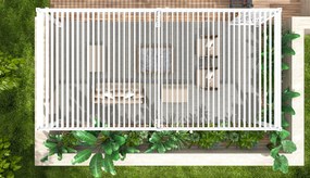 Outdoor Creations Hliníková pergola s lamelami ORION 360x720cm 6 stojek Barva: Bílá RAL 9016