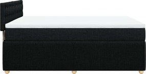 Box spring postel s matrací černá 140 x 190 cm textil 3289767