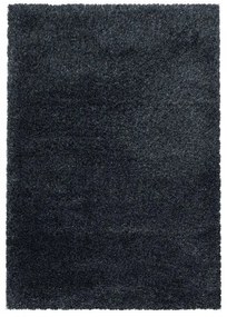 Vopi | Kusový koberec Fluffy shaggy 3500 antraciet - Kruh průměr 160 cm