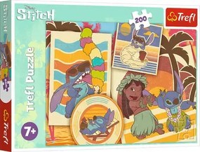 Trefl - Puzzle - LiloStitch: Hudebni svět / 200 dílků / 48 x 34 cm / v