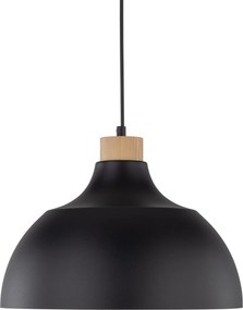 TK Lighting Černý závěsný lustr Cap pro žárovku E27 TK2071