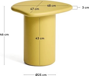 Betonový zahradní stolek 47x48 cm Macarella – Kave Home