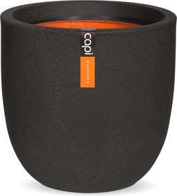 Capi Europe Květináč »Smooth«, kulatý (43 × 41 cm, černá)