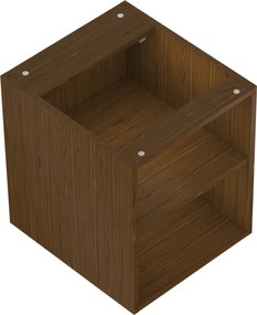 Mexen Box-A, otevřená skříňka s policí 40 cm, ořech, 91AX2-0400-470-0-86