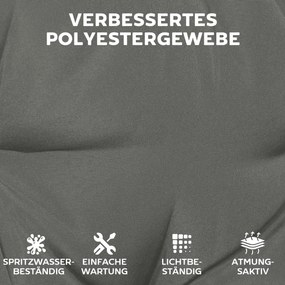 sada 4 polštářů na sezení 39,5 x 39,5 x 10 cm Polštář na židli s popruhy, protiskluzová venkovní podložka na sezení v interiéru