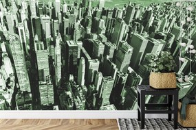 Fototapeta Mrakodrapový Les V Zeleném Hladký vinyl 360x240