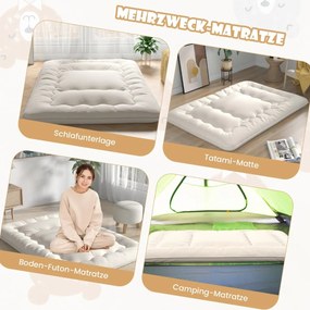 Costway Japonská futonová matrace Tatami Mat podlahová matrace