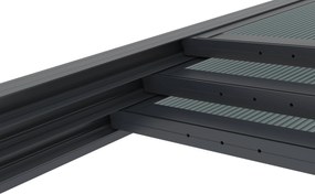 Hliníková pergola BestBerg PZ-9A / 9 m² / antracit/šedá