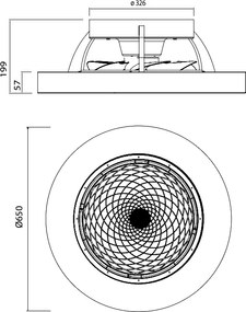 Mantra 7125 Tibet, stropní svítidlo s ventilátorem a dálkovým ovladačem, LED 70W 2700K-5000K, ventilátor 35W, stříbrná