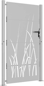 Zahradní branka 100 x 175 cm z corten oceli, design s trávou 153230
