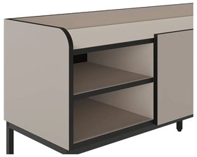 Krémový TV stolek 160x55x42 cm Adara – Marckeric
