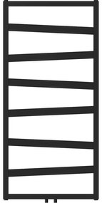 Mexen, Mexen Zoom dekorativní koupelnový radiátor 1100 x 530 mm, 376 W, černý - W130-1100-530-00-70