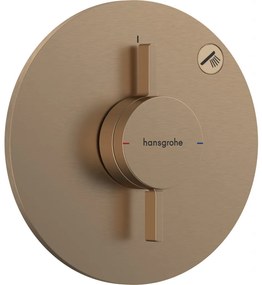 Hansgrohe DuoTurn S - Baterie pod omítku pro 1 spotřebič, kartáčovaný bronz 75618140