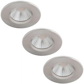 Philips dive sl261 led koupelnové zápustné bodové svítidlo 1x5,5w | 350lm | 2700k | ip65 - set 3 ks, ochrana eyecomfort, nikl