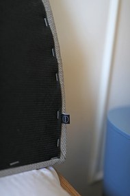 MINKO Čalouněná jednolůžková postel STITCH do dětského pokoje Zvolte barvu: Krémová, Zvolte rozměr: 90x200 cm
