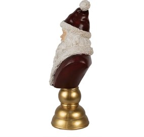 Vánoční dekorace busta Santa - 19*15*40 cm