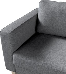 Potah na pohovku IKEA  Karlstad 3-místná, nerozkládací, krátký barva šedá látka pletený vzor