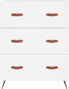 Skříň highboard bílá 69,5 x 34 x 180 cm kompozitní dřevo 3189349