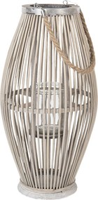 Dřevěná lucerna Lilli - Ø 25*50 cm