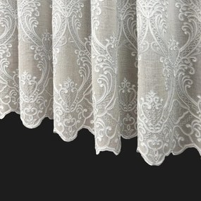 Voálová Luxusní vyšívaná záclona Versailles Cappuccino metráž Ervi 3634-18