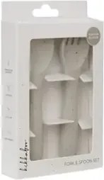 KikkaBoo Příbor 2-dílný Platinum Silicone Sand / od 6 měsíců