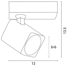 Bodové svítidlo 1xGU10/7W/230V bílá