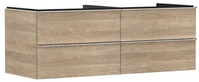 Hansgrohe Xelu Q - Umyvadlová skříňka, 50x136x55 cm, 4 zásuvky, přírodní dub/chrom 54088000