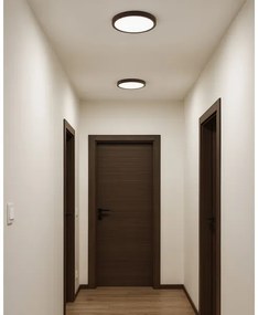 LED Stropní svítidlo LED/18W/230V 3000/4000/6500K pr. 23 cm hnědá
