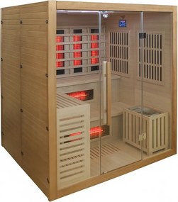 BPS-koupelny Kombinovaná sauna 2v1  - Infrasauna + finská sauna 180x160, 4-5 osob