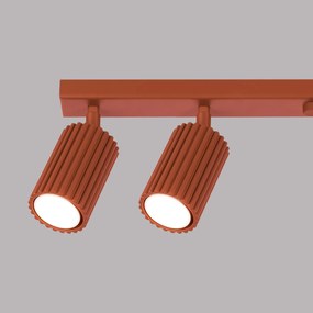 Sollux Lighting Stropní svítidlo KARBON 6L červený okr