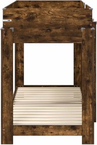 Patrová postel pro děti Kouřový dub 75 x 190 cm 3410543