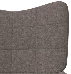 vidaXL Marketos Relaxační židle taupe textil