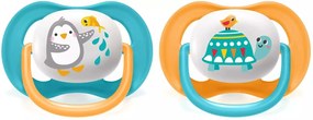 Philips Avent Dudlík ultra air 6-18m 2 ks tučňák želva