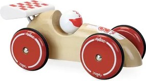 Vilac Závodní auto XL přírodní s bílým křídlem / od 3 let