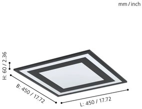 Eglo 99038 - LED Stropní svítidlo SAVATARILA LED/24W/230V