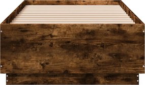 Rám postele kouřový dub 75 x 190 cm kompozitní dřevo 3209762