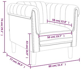 vidaXL Křeslo černé samet