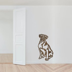 dřevo života Dřevěná dekorace psa Boxer Rozměry (cm): 16x30, Barevný vzor: Ořech