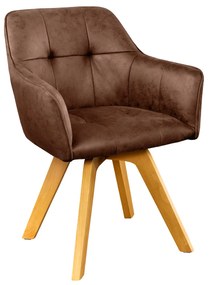Designová otočná židle Galileo antik hnědá