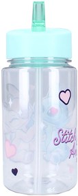 Plastová láhev na pití Lilo &amp; Stitch s brčkem - 450 ml