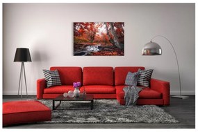 Malvis ® Obraz na plátně Podzimní les Velikost: 90x60 cm