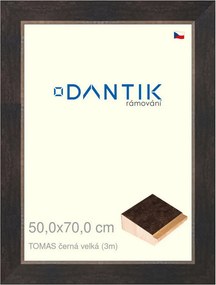 DANTIK rámeček 50x70 | TOMAS černá velká (Plexi Čiré)
