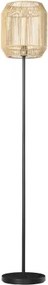HOMCOM stojací lampa do obývacího pokoje se stínidlem z papírového lana v přírodním vzhledu zvon E27 max. 40 W - Ø 26 x 164H cm