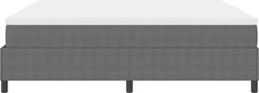 Postel s boxspringem Světle šedá a bílá 200 x 200 cm 3337482