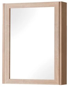 COMAD Závěsná skříňka se zrcadlem - PIANO 840, šířka 50 cm, dub sonoma