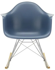 Eames Plastic Armchair RAR chrom mořská modrá javor Vitra