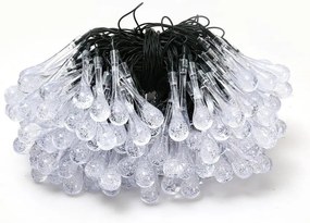 Immax drop solární, 200x led, 20 m, ip65, teplá bílá