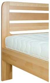 Drewmax Dřevěná postel 180x200 buk LK189 gray